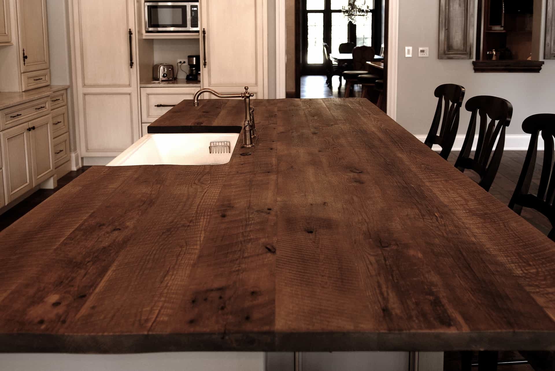 Reclaimed Kitchen Island Top Gallery - Signature Hardwoods