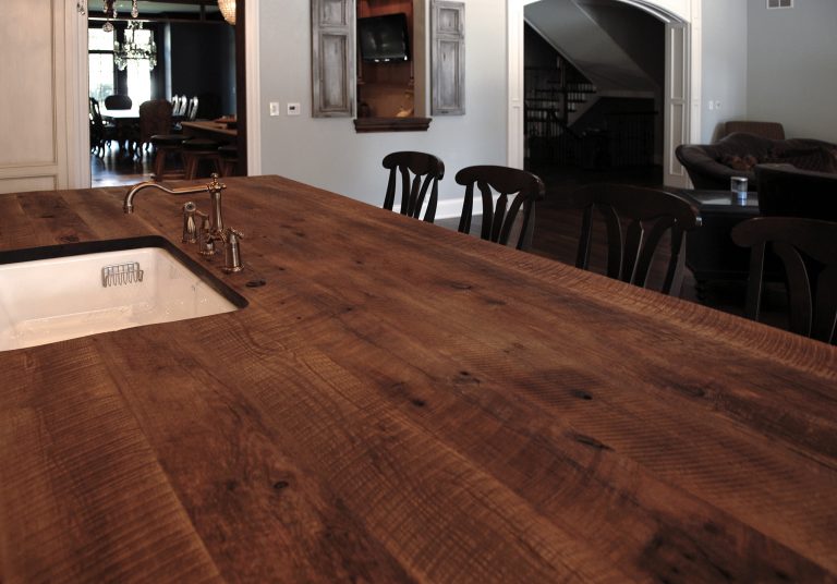Reclaimed Kitchen Island Top Gallery - Signature Hardwoods