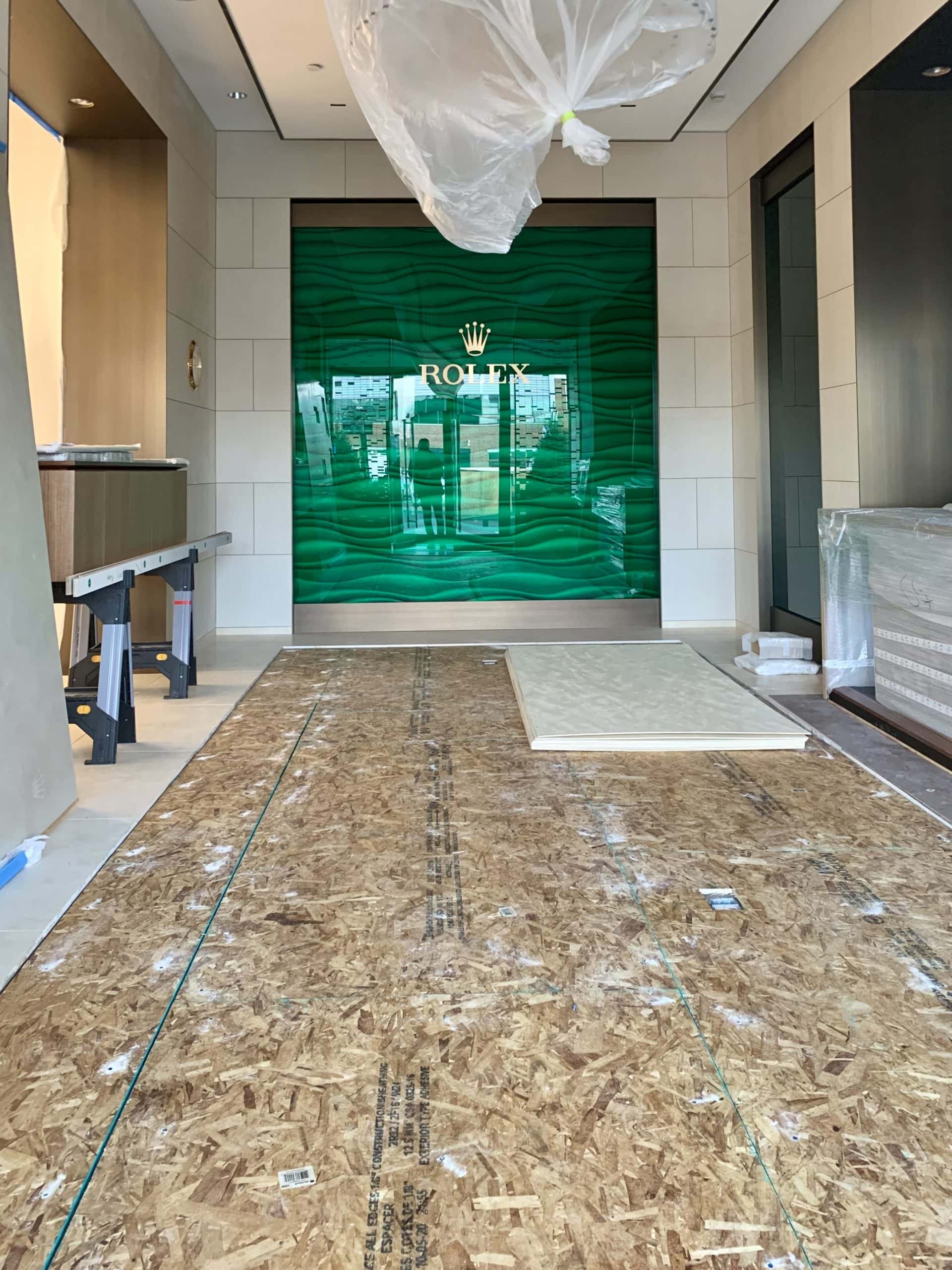 Rolex Showroom Chevron - Behind the Scenes